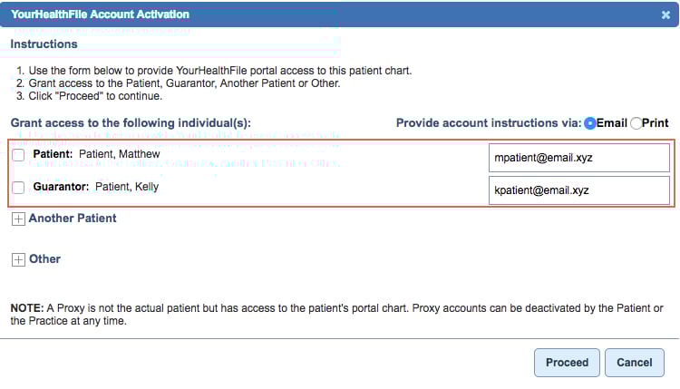 NextGen Office: how patients register for the patient portal